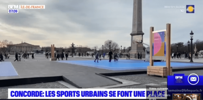 Concorde Park : un parc sportif urbain place de la concorde ouvert au ...
